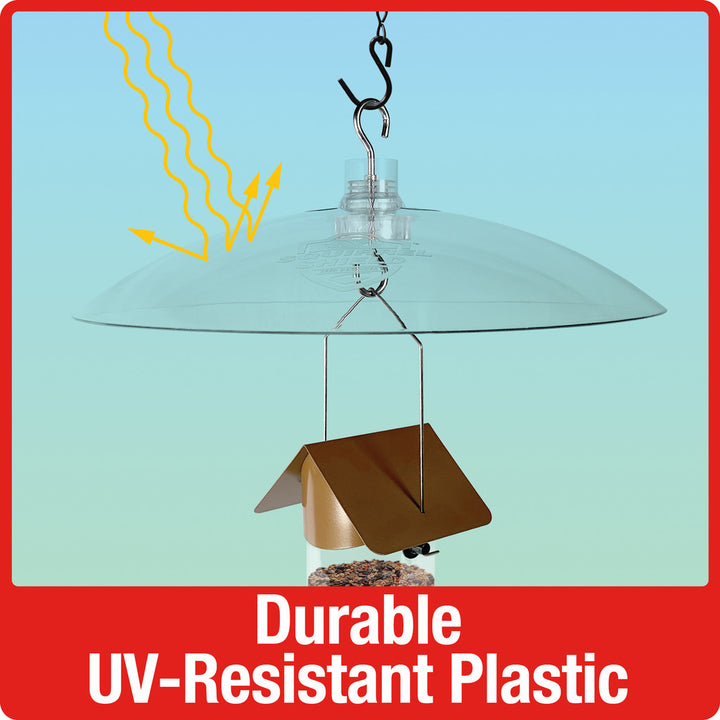 Squirrel Shield 16-inch Dual-Mount Transparent Squirrel Baffle – Nature ...